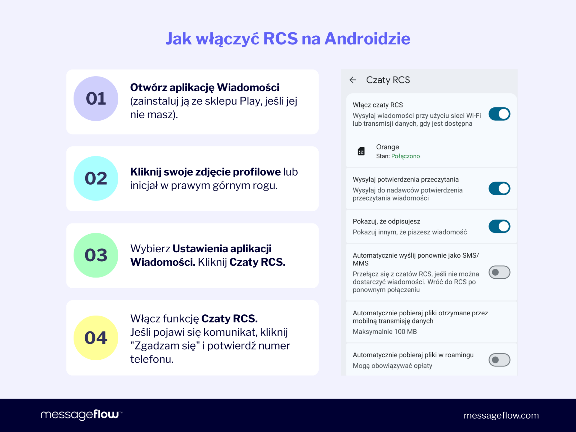 Jak włączyć i wyłączyć RCS? Instrukcja Android i iPhone + zmiana RCS na SMS