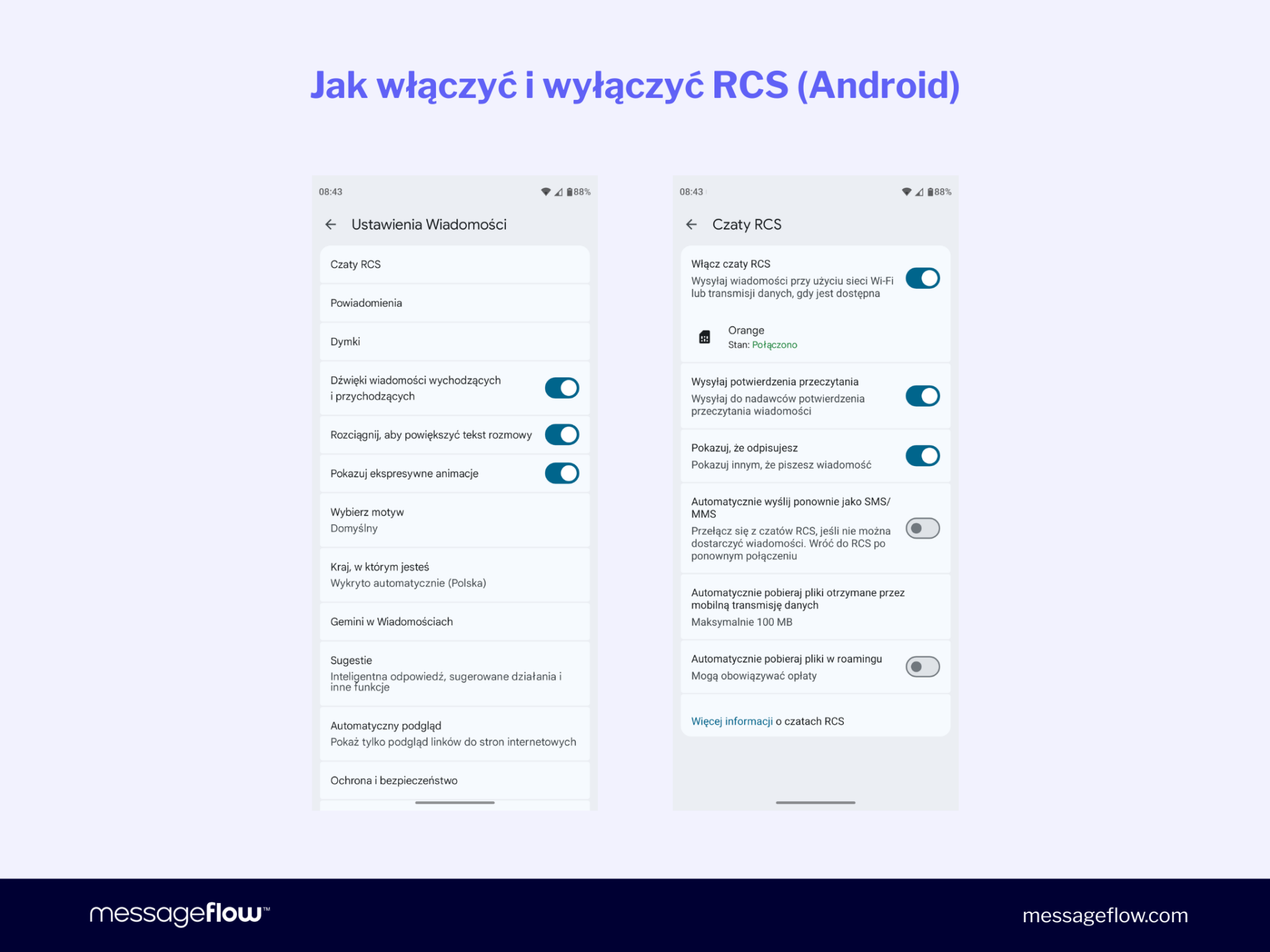 Jak włączyć i wyłączyć RCS? Instrukcja Android i iPhone + zmiana RCS na SMS