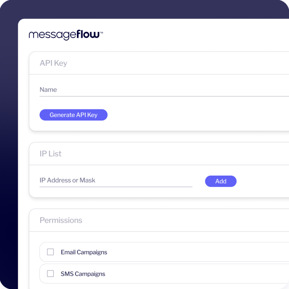 Email API & SMTP – Cross-Channel Platform | MessageFlow